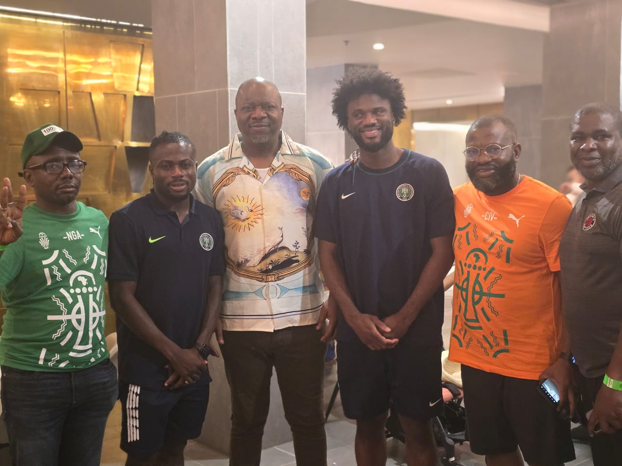 AFCON: AFRIMA BOSS, MIKE DADA VISITS SUPER EAGLES IN COTE D’IVOIRE ...